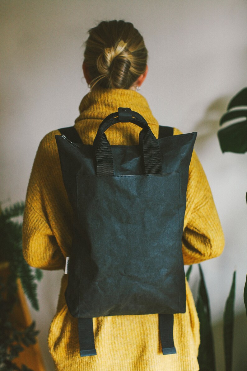 Casual Backpack in Grey, Eco Friendly Backpack, Vegan Backpack, Eco ...