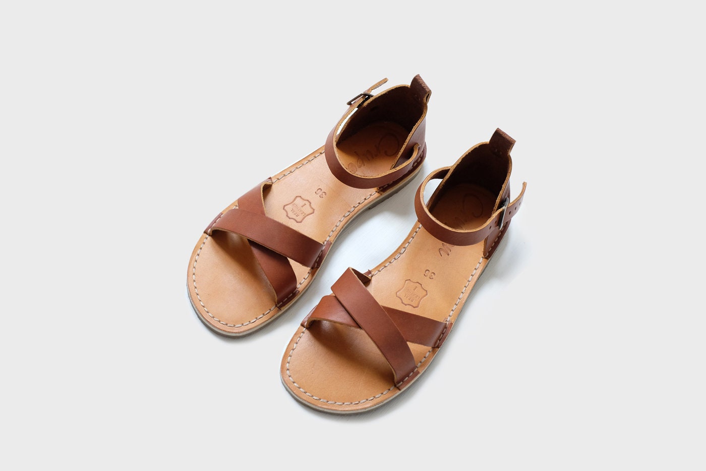 Light Brown Women Sandals Summer Shoes Leather Sandals | Etsy