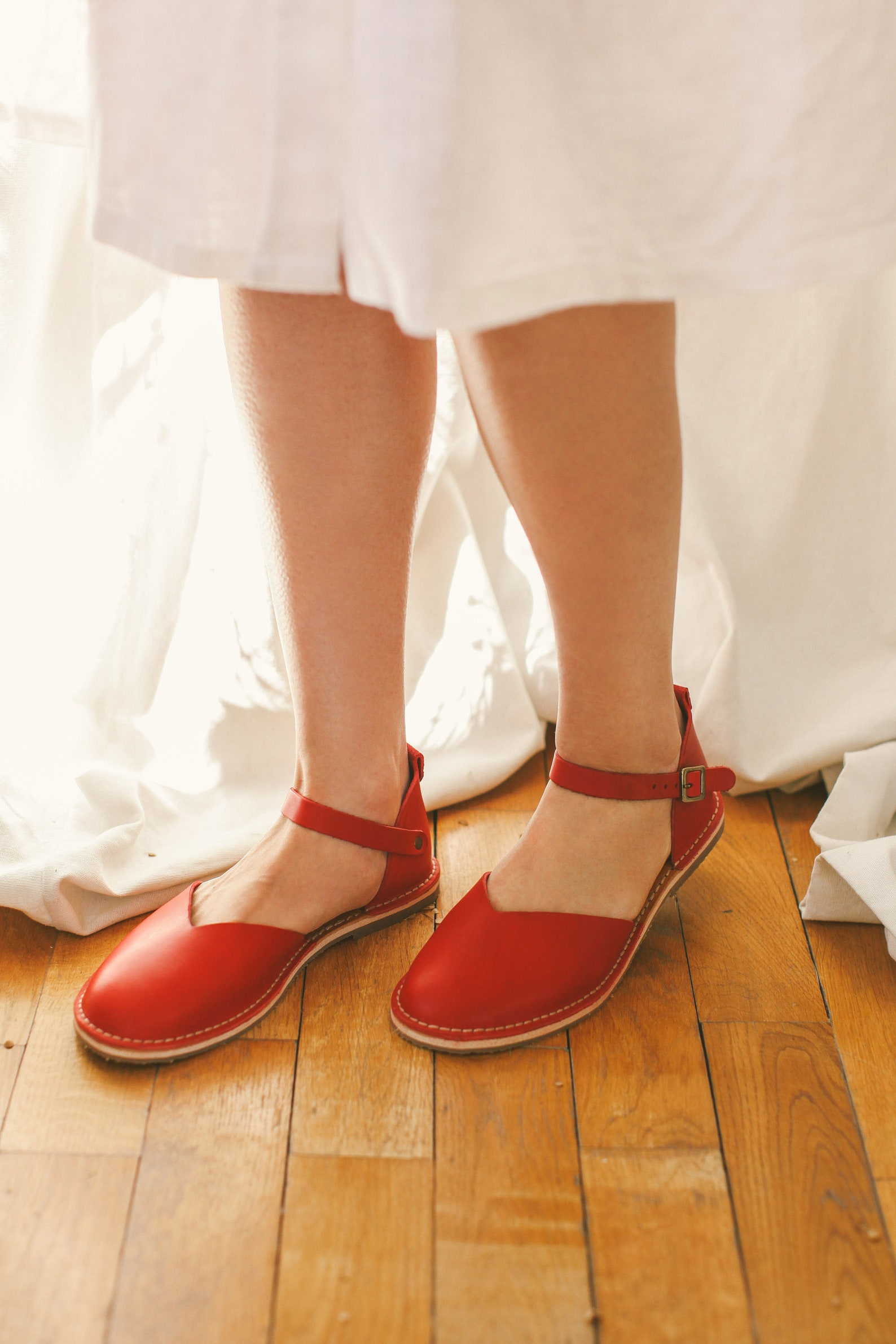 Handmade Women Sandals In Red Color Red Leather Sandals | Etsy