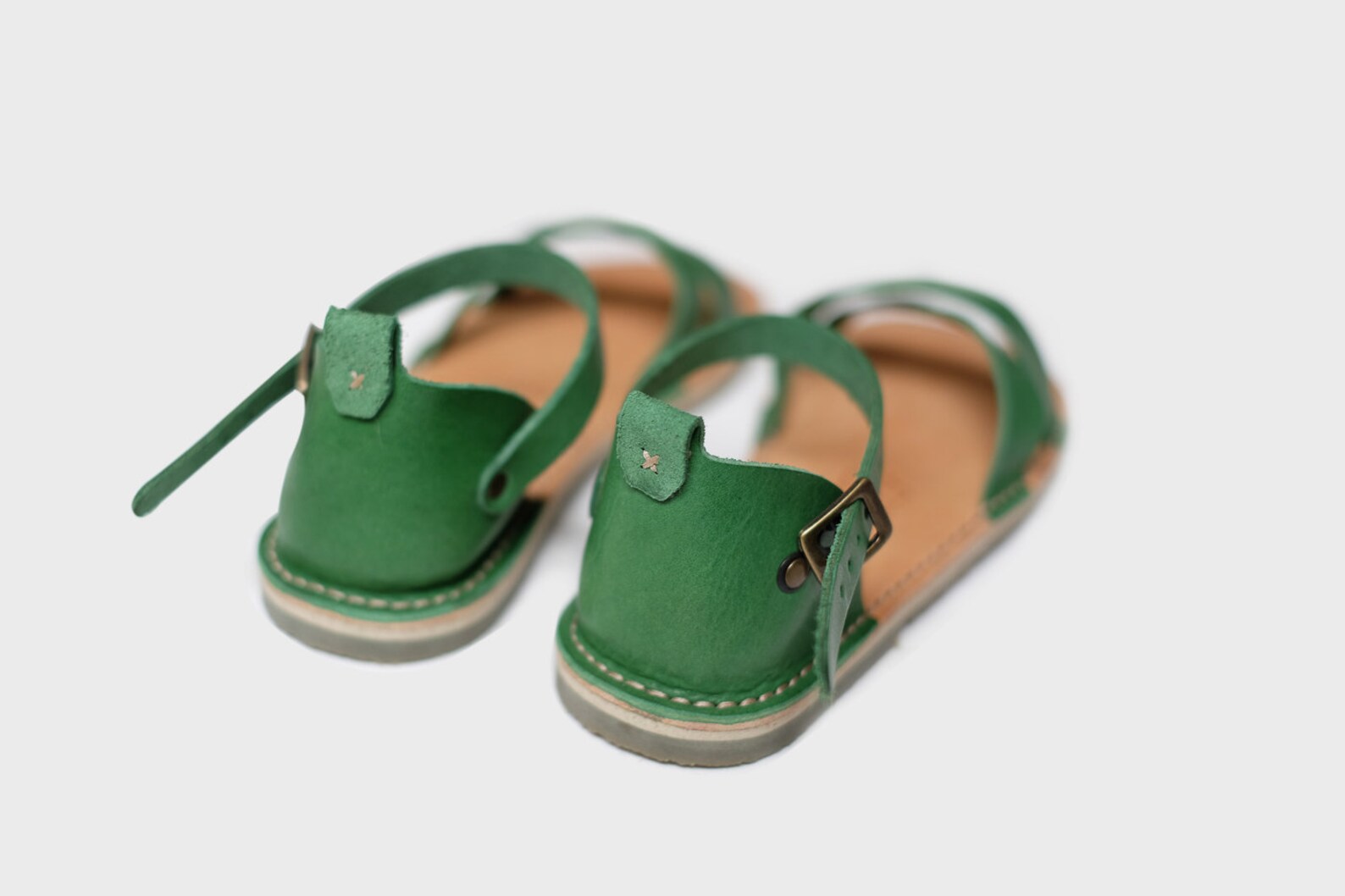 Greenery Sandals Green Women Sandals Leather Sandals Women | Etsy