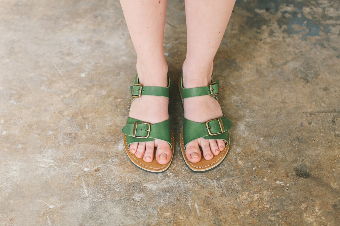 Customizable Leather Sandals, Sustainable Sandals, Leather Sandals ...