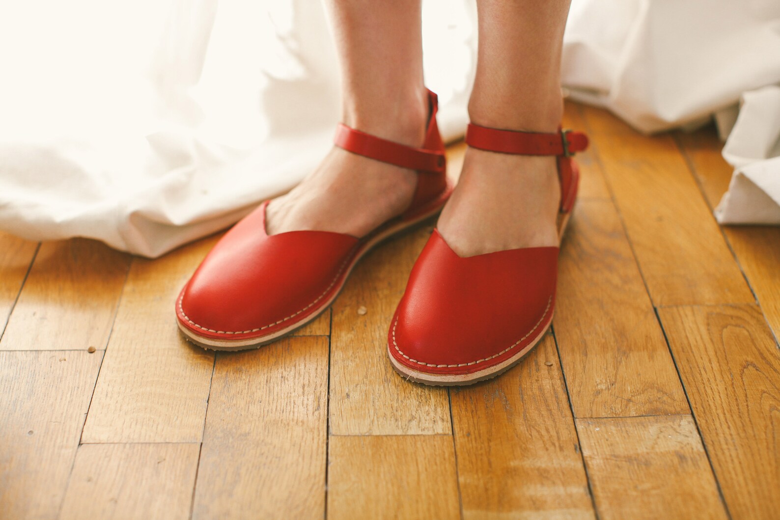 Handmade Women Sandals In Red Color Red Leather Sandals | Etsy