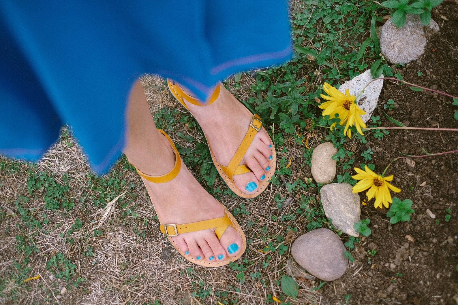 Wide Toe Box Sandals Barefoot Sandals Women Lather - Etsy