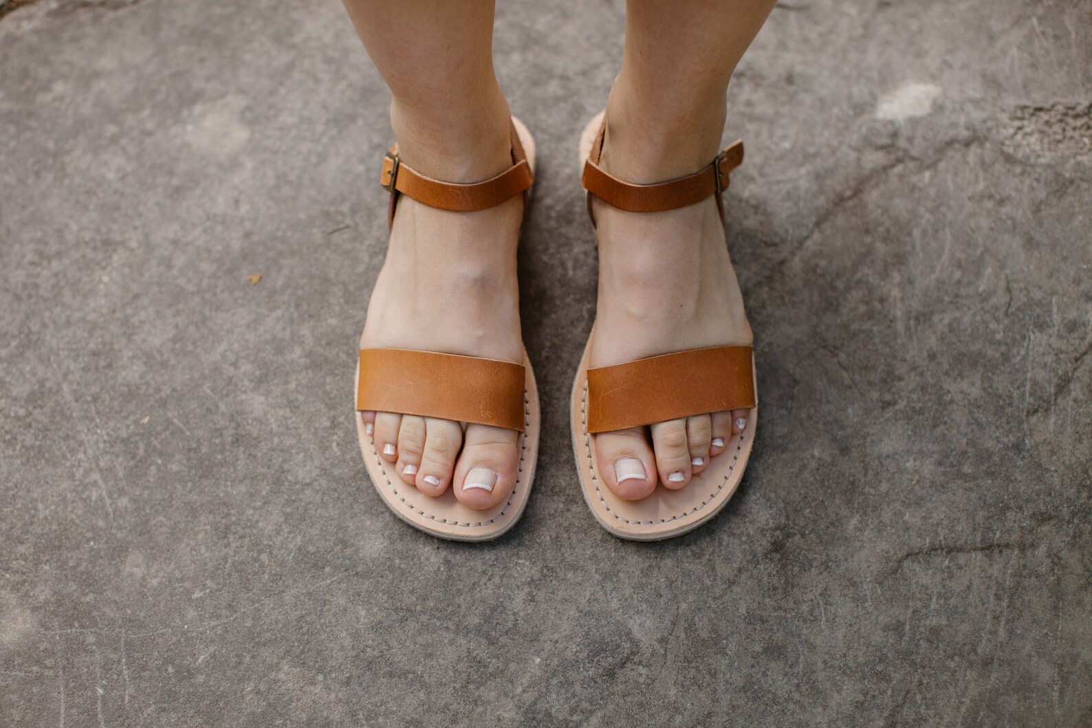 Camel Leather Sandals Summer Sandals Brown Sandals Summer | Etsy