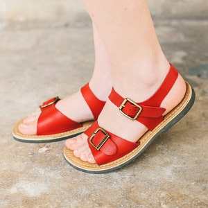 Wide Foot, Narrow Foot, Summer Shoes, Adjustable Fit Sandal, Red ...