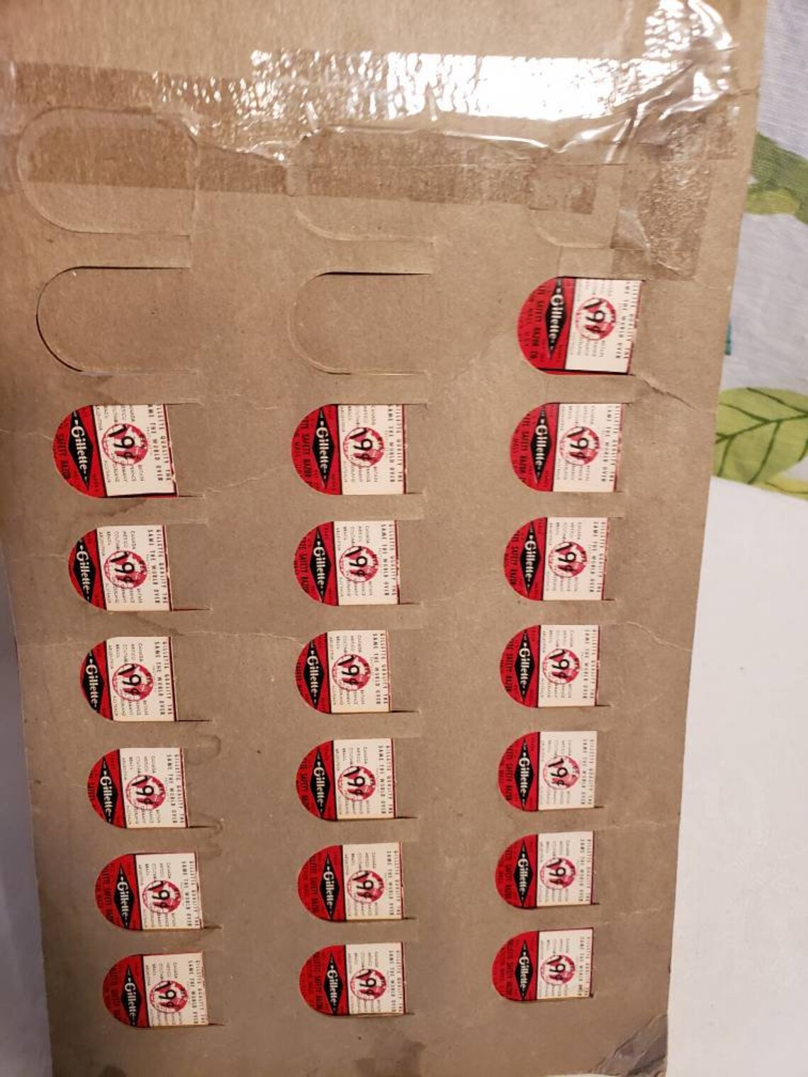 Vintage 1930s Gillette Razor Blade Display With 19 Boxes of - Etsy