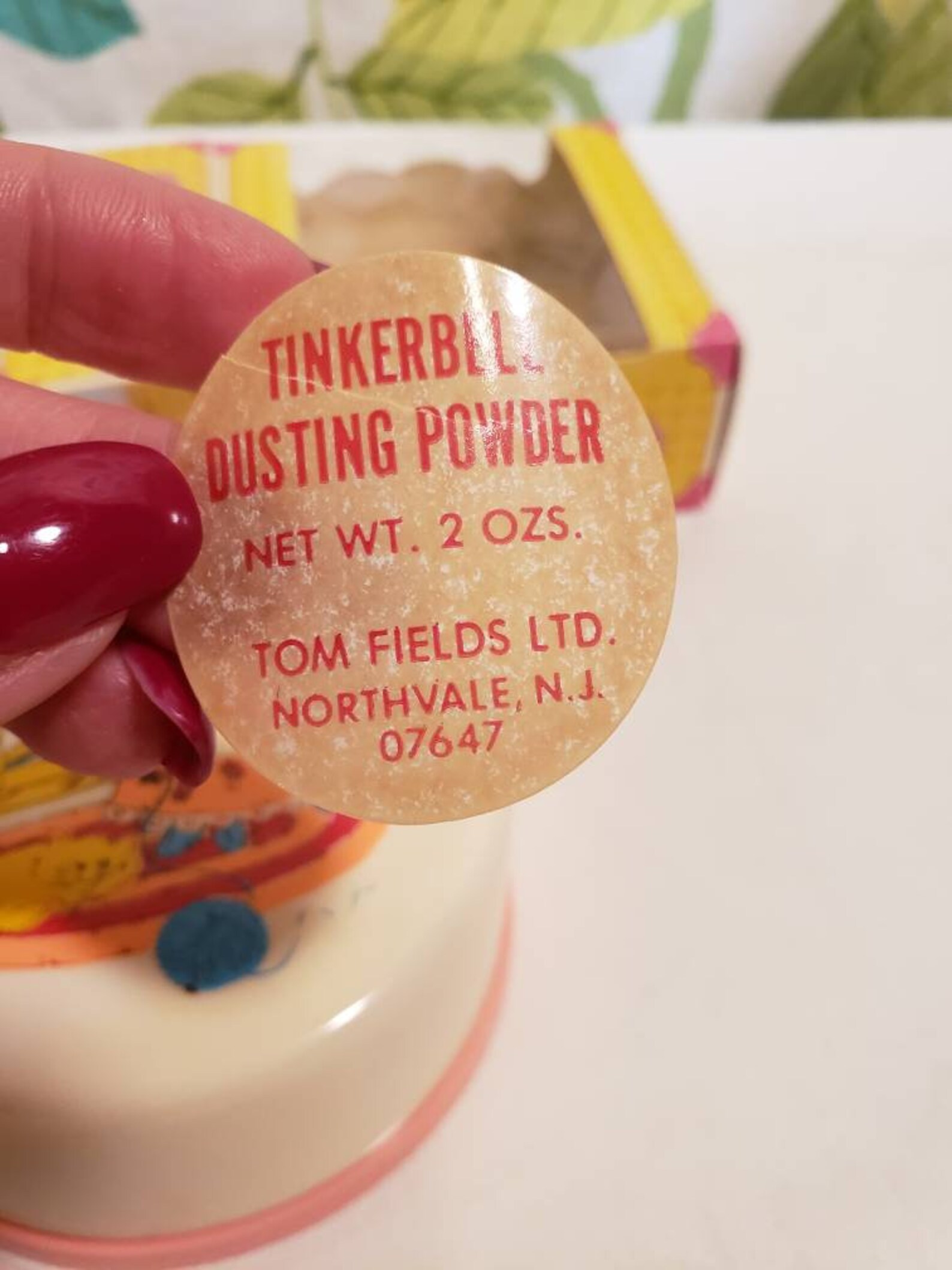 Vintage 1970s Tom Fields Tinkerbell Body Powder and Puff - Etsy