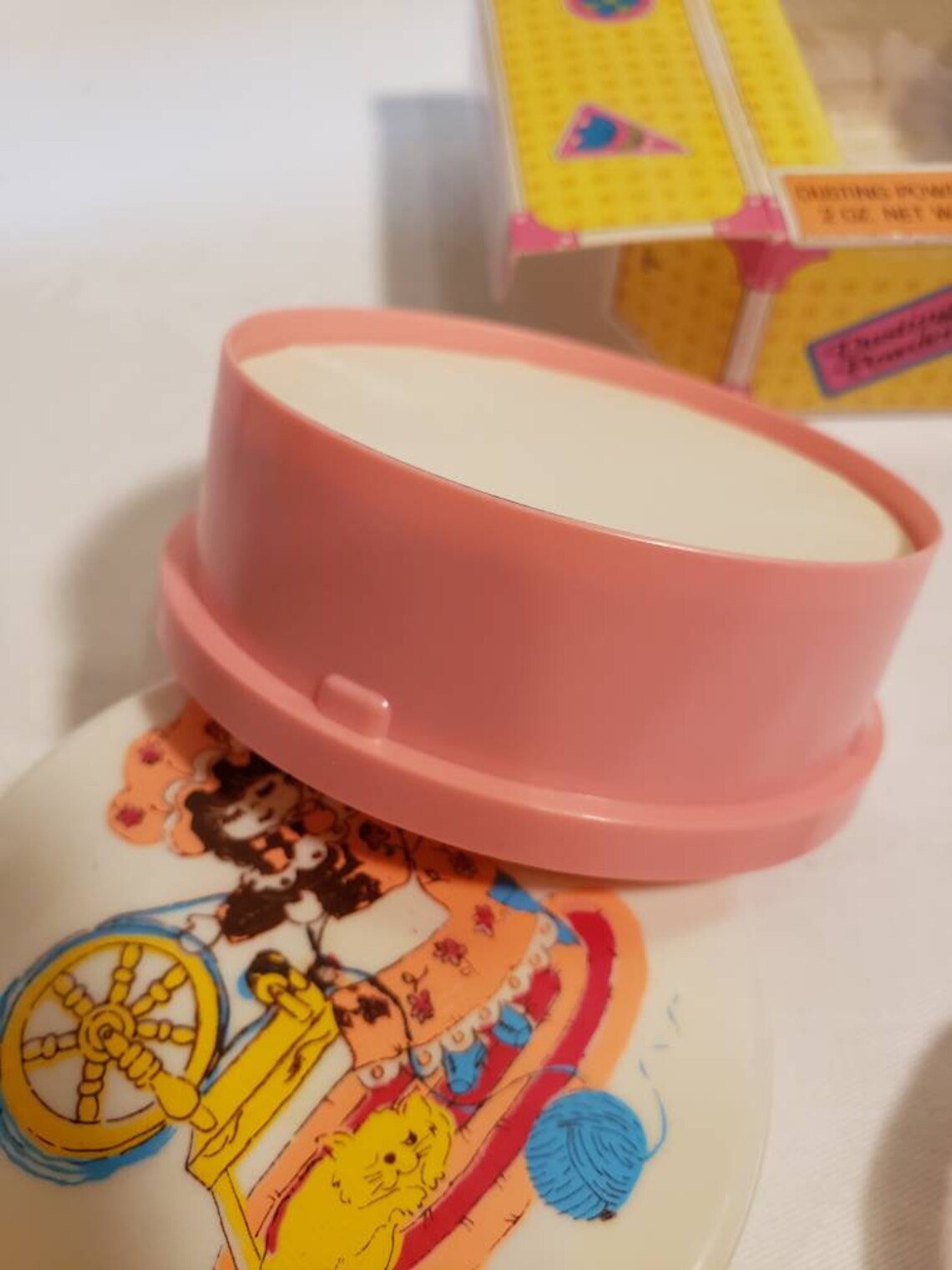 Vintage 1970s Tom Fields Tinkerbell Body Powder and Puff - Etsy