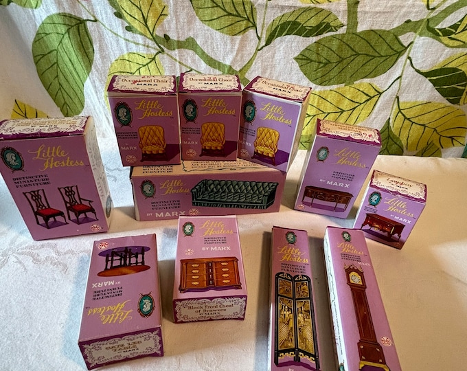 Vintage 1960s Marx Doll House Little Hostess Dollhouse Furniture in ...