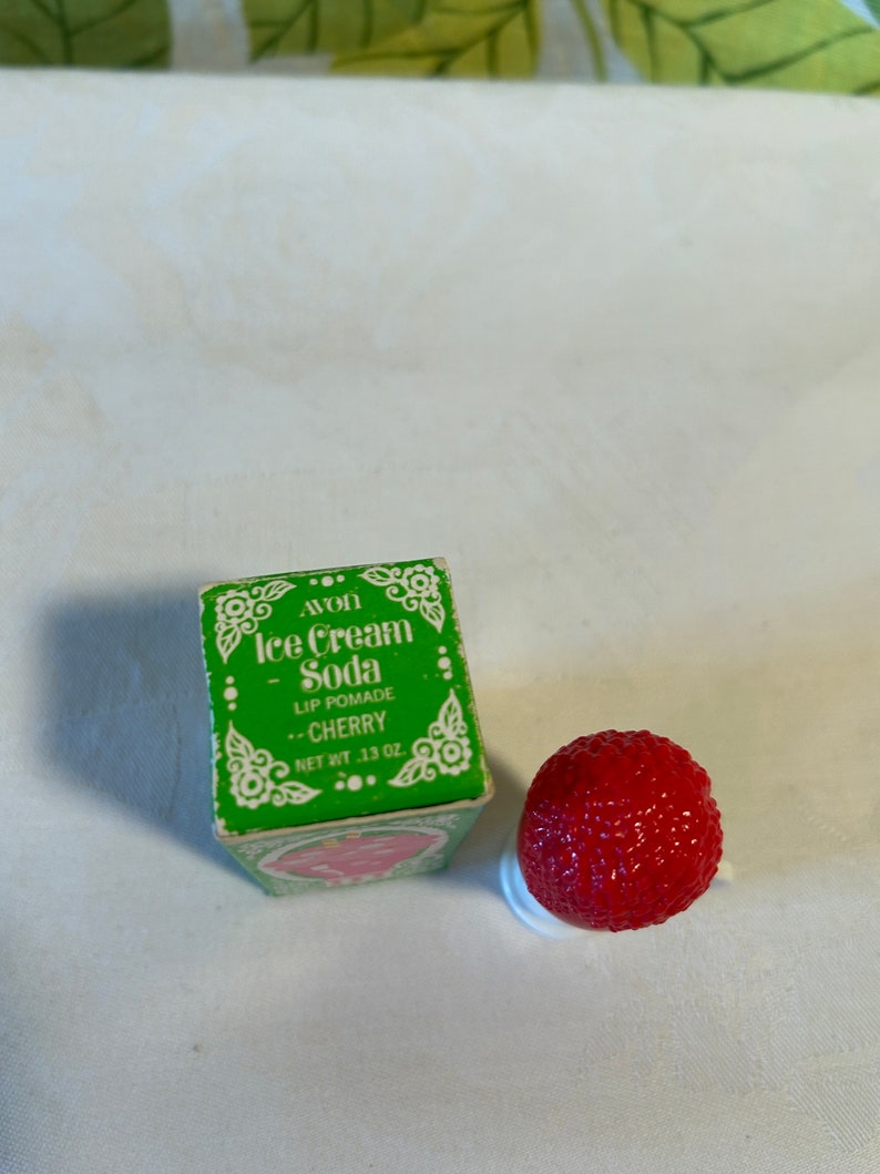 Vintage 1970s Avon Cherry Ice Cream Soda Lip Gloss Pomade - Etsy