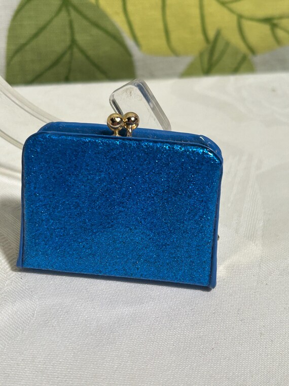 Vintage 1960s 1970s Sparkle Little Girls Coin Purse U… - Gem
