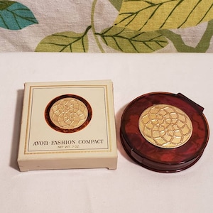 Vintage 1970s Avon Face Powder Compact - Etsy
