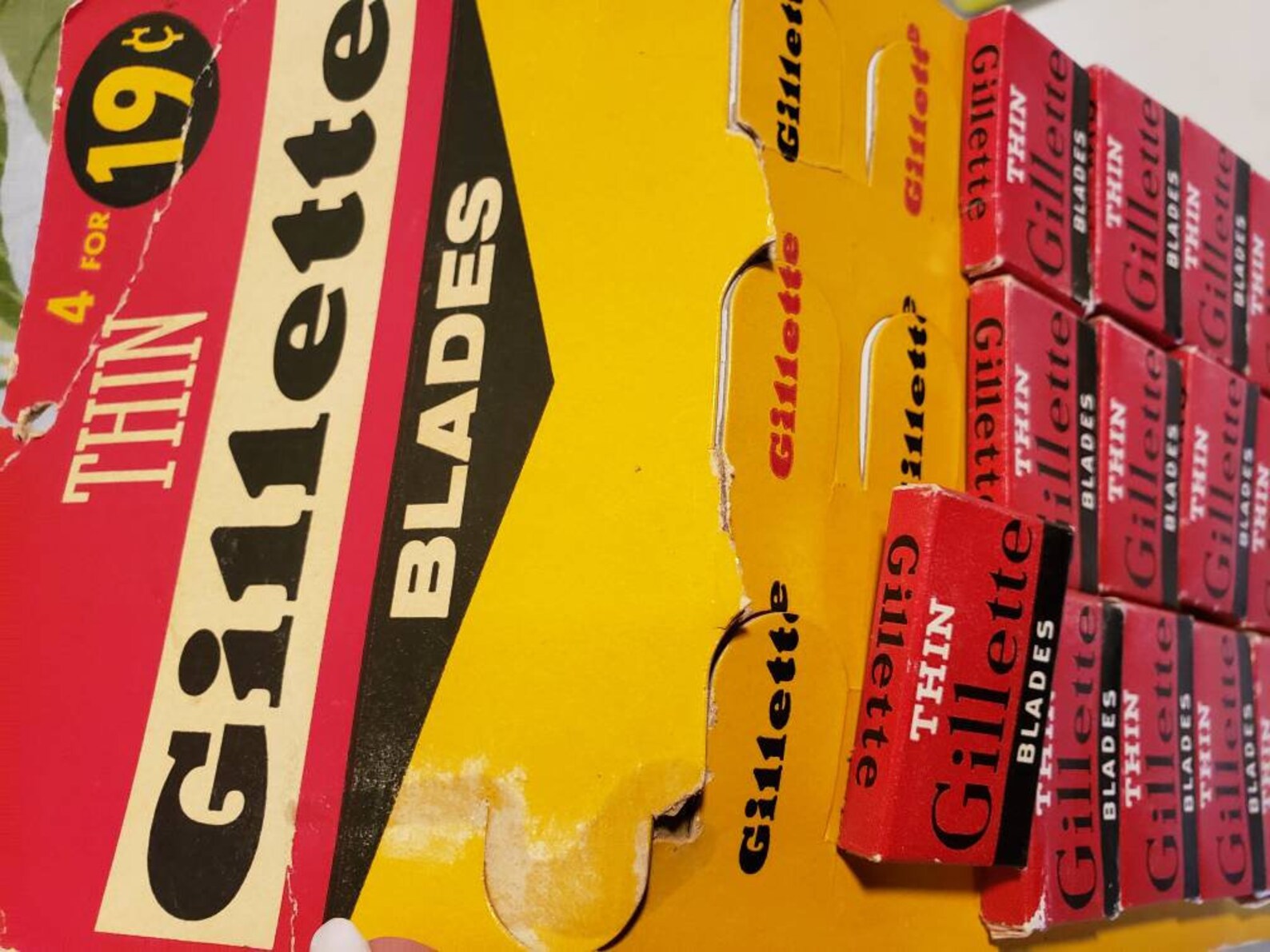 Vintage 1930s Gillette Razor Blade Display With 19 Boxes of - Etsy