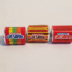 Vintage 1980s Lifesavers Mini Candy Rolls Cherry Butter Rum Assorted ...
