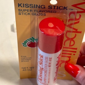 Vintage 1979 Maybelline Jumbo Cherry Flavored Kissing Stick NOS - Etsy