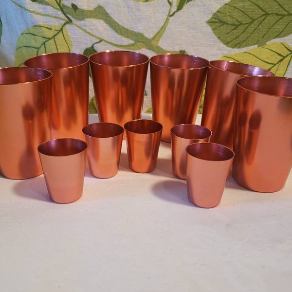 Vintage Anodized Aluminum Cups - Etsy
