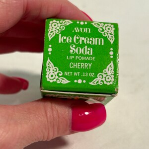 Vintage 1970s Avon Cherry Ice Cream Soda Lip Gloss Pomade Unused - Etsy