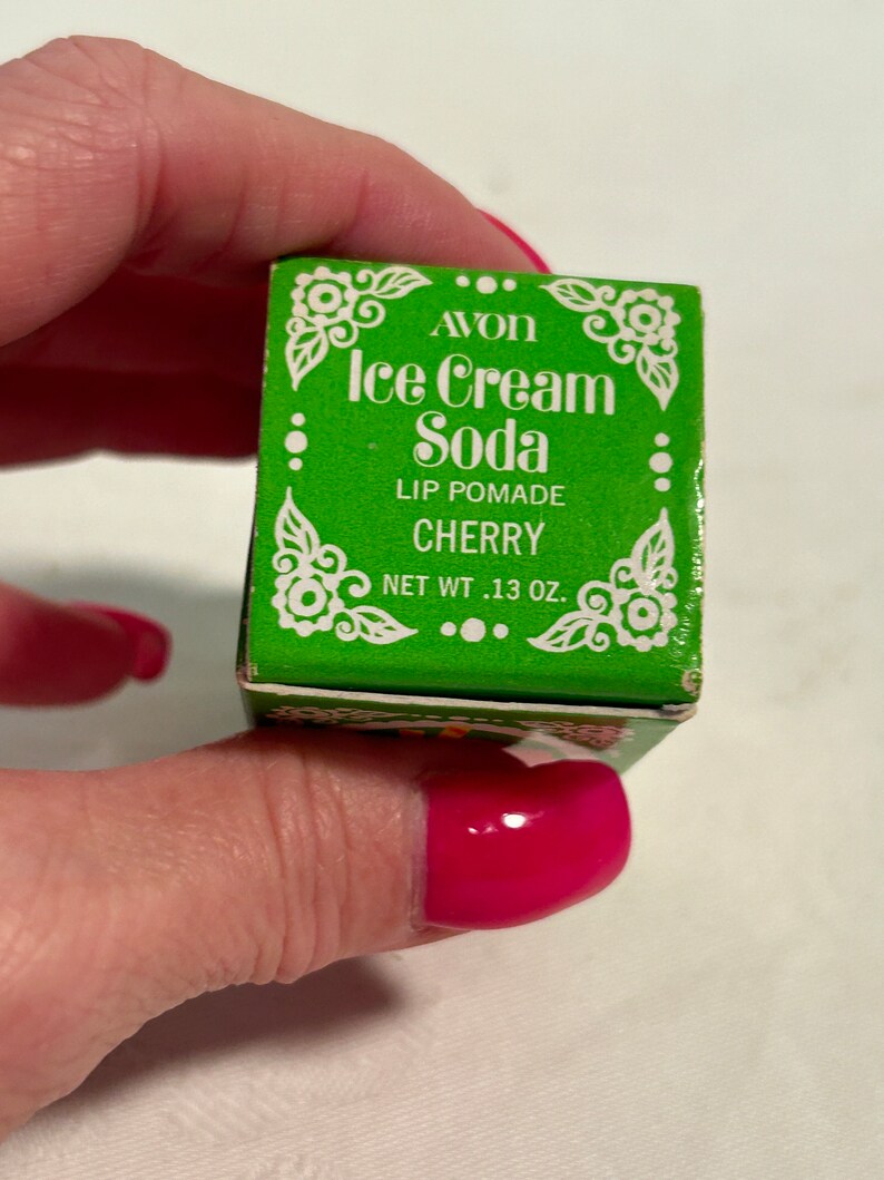 Vintage 1970s Avon Cherry Ice Cream Soda Lip Gloss Pomade Unused - Etsy
