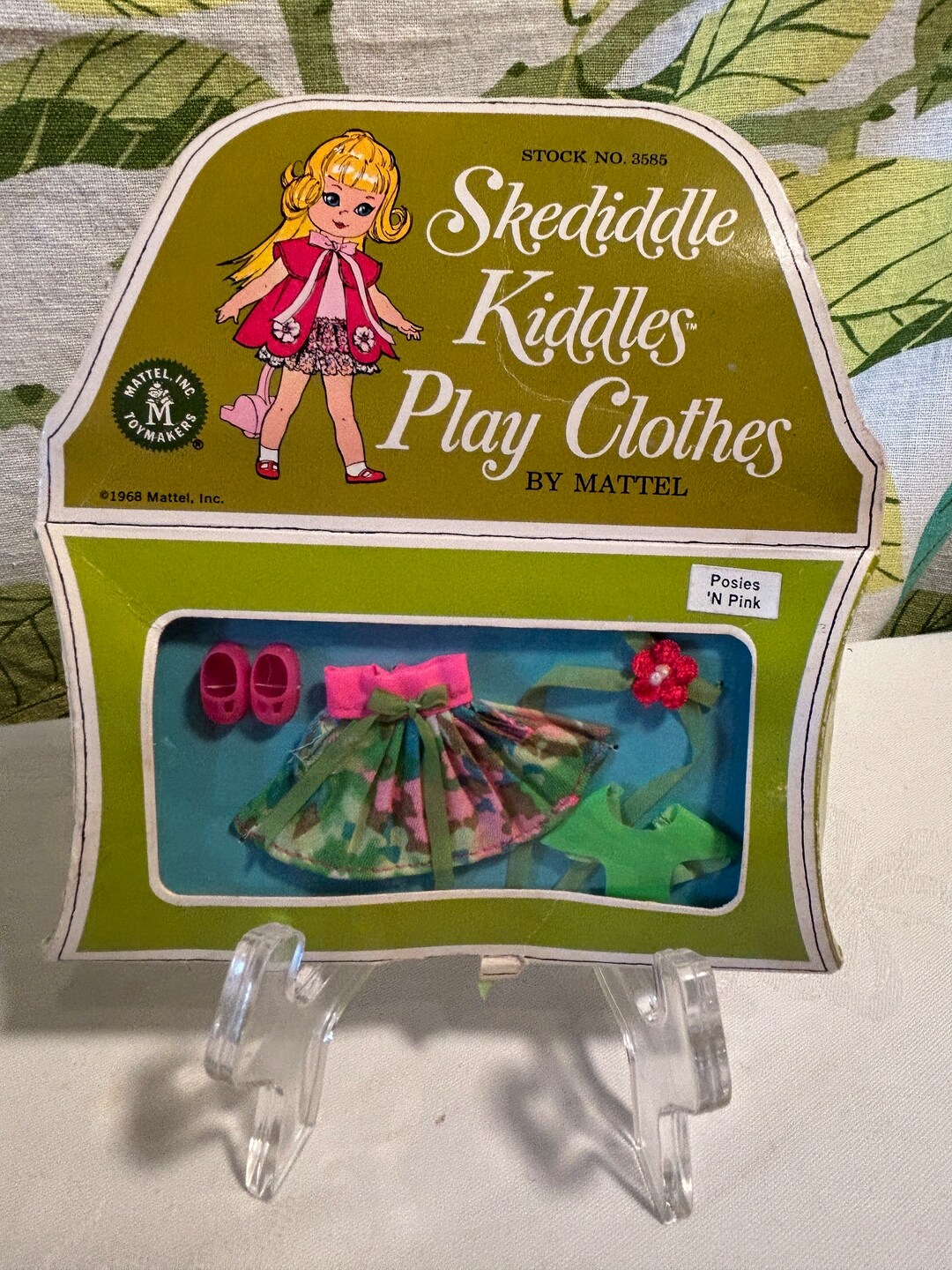 Vintage 1968 Mattel Skediddle Kiddles Play Clothes Posies N Pink Unused ...