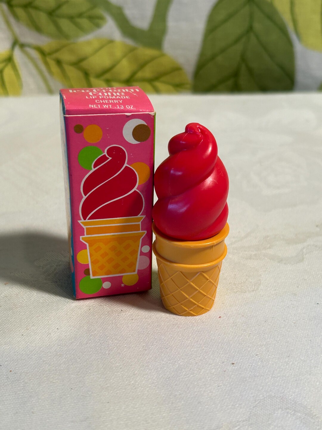 Vintage 1970s Avon Ice Cream Cone Cherry Lip Gloss Pomade - Etsy
