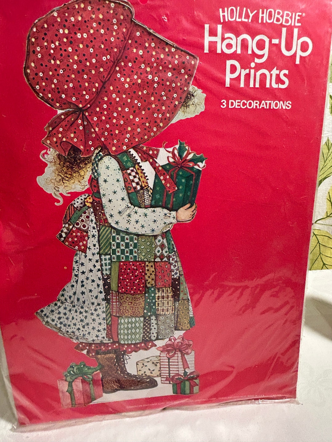 Vintage 1970s Holly Hobbie Christmas Hang -up Decorations UNUSED - Etsy