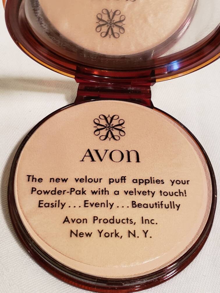 Vintage 1970s Avon Face Powder Compact | Etsy