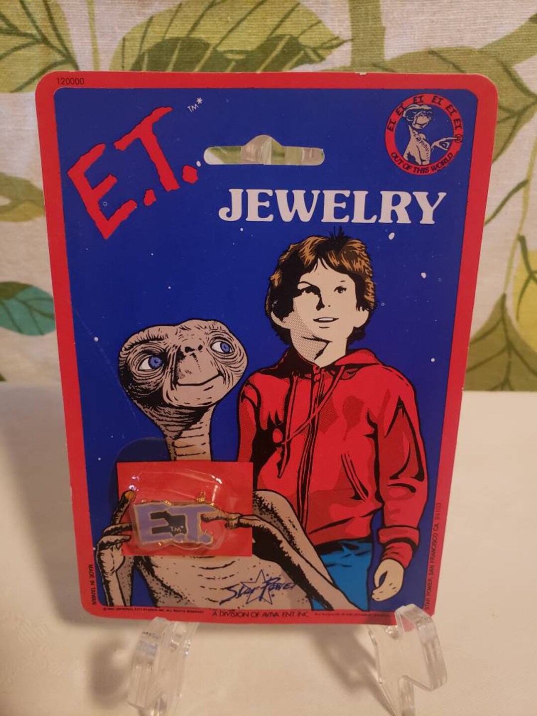 Vintage 1982 E.T. Extra Terrestrial Pin NOS UNUSED - Etsy