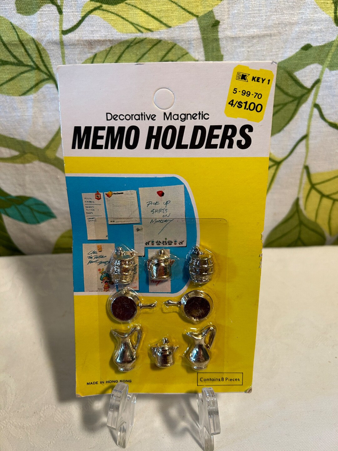 Vintage 1970s Memo Holder Magnets NIP - Etsy