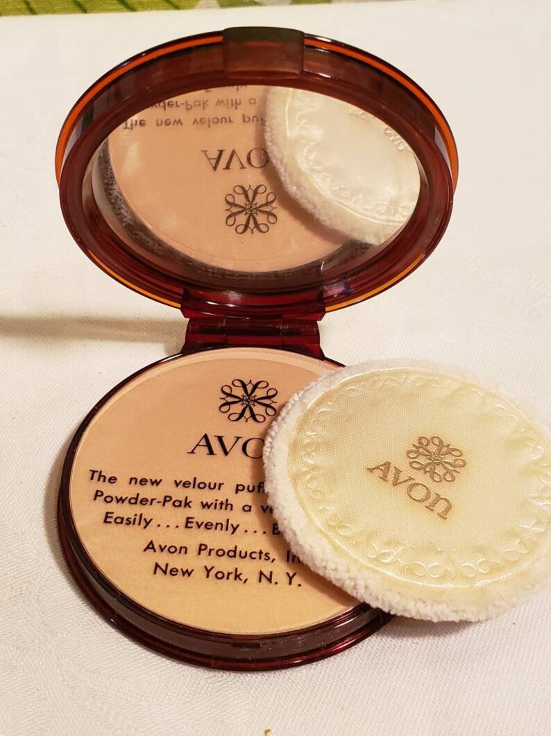 Vintage 1970s Avon Face Powder Compact | Etsy