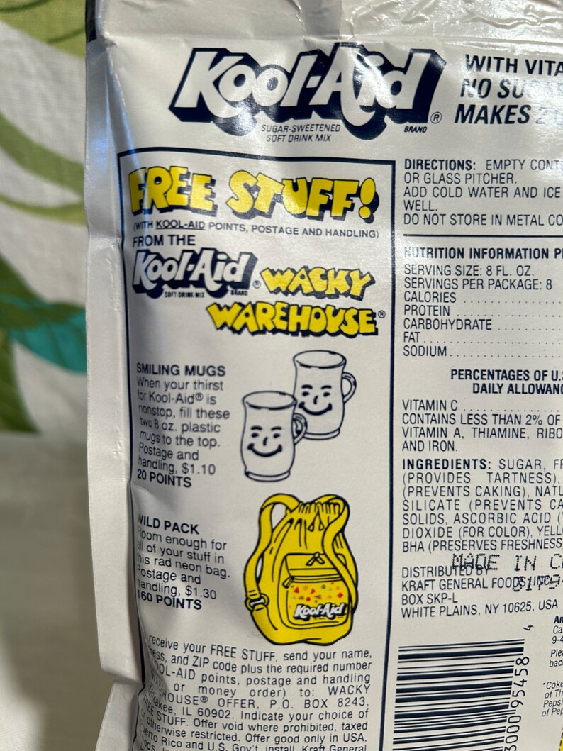 Vintage 1980s 1990s Kool-aid Lemonade 2qt Packet UNUSED - Etsy