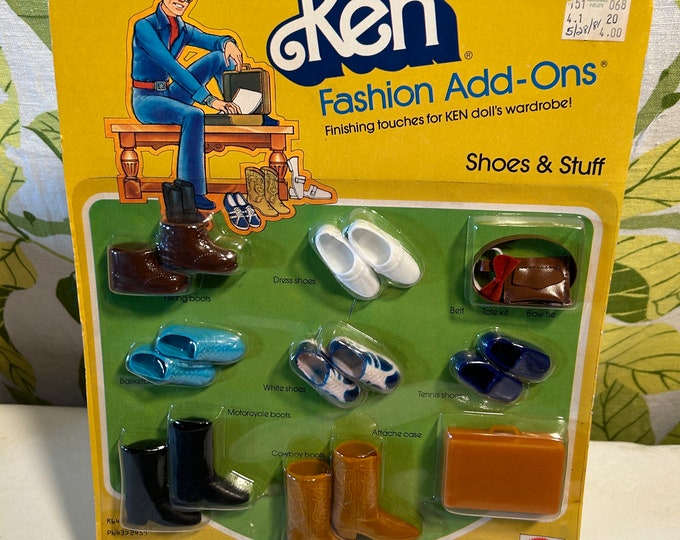 Vintage 1970s Barbie Ken Doll Add Ons Shoes and Stuff UNUSED - Etsy