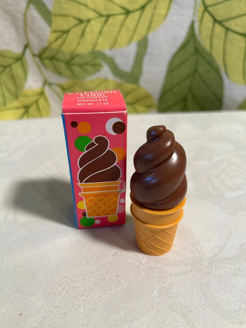 Vintage 1970s Avon Ice Cream Cone Chocolate Lip Gloss Pomade - Etsy