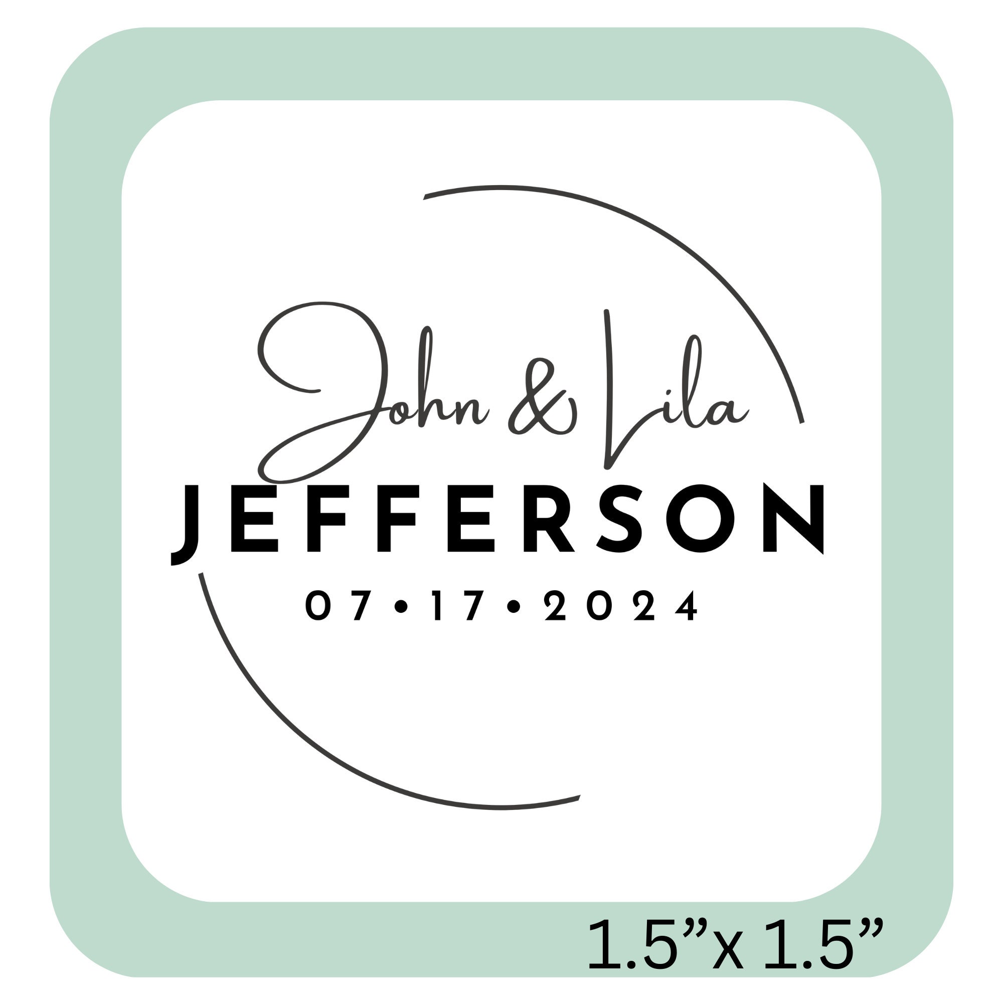 Custom Wedding Stamp Logo | Self Inking Embosser | Handcrafted - Etsy