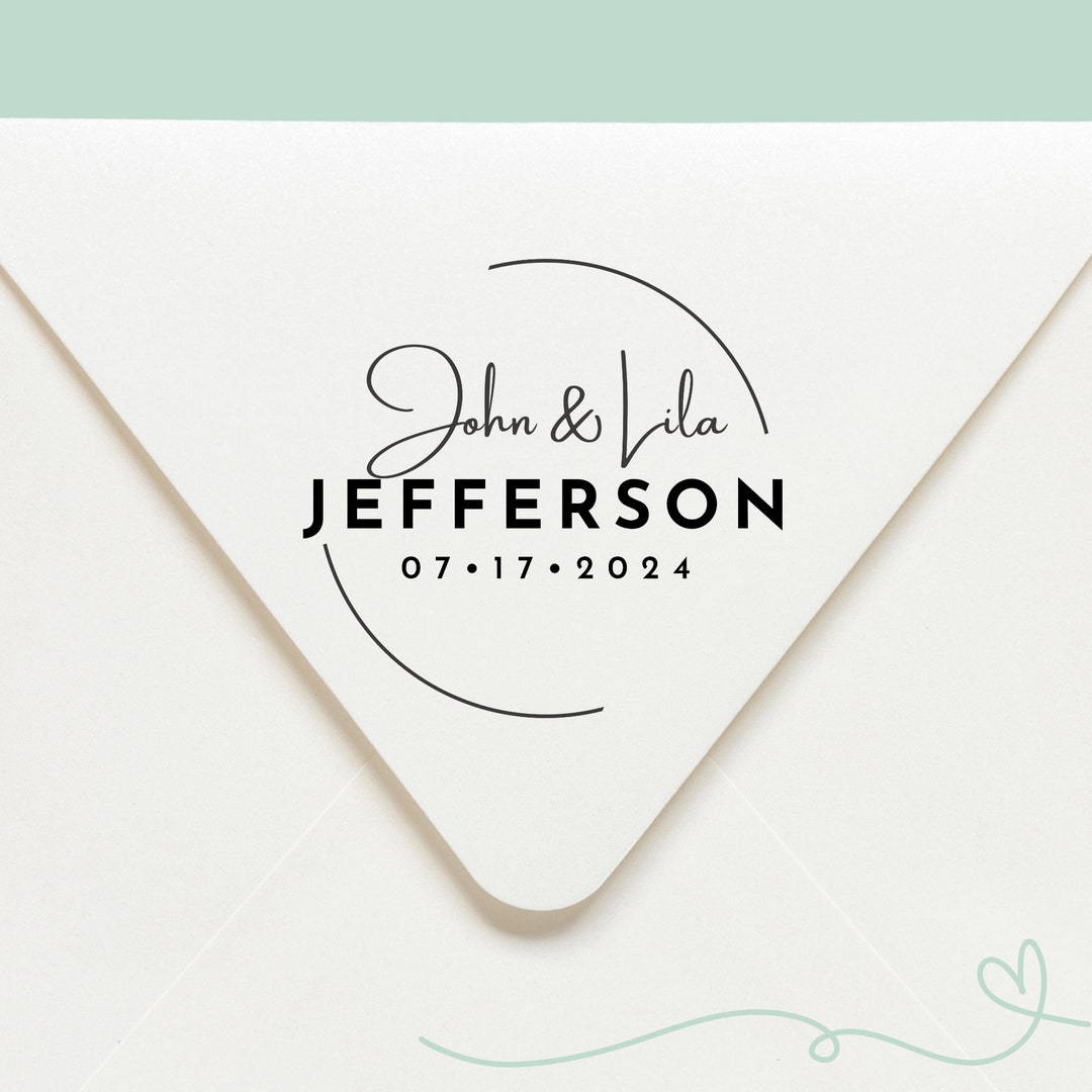 Custom Wedding Stamp Logo | Self Inking Embosser | Handcrafted - Etsy