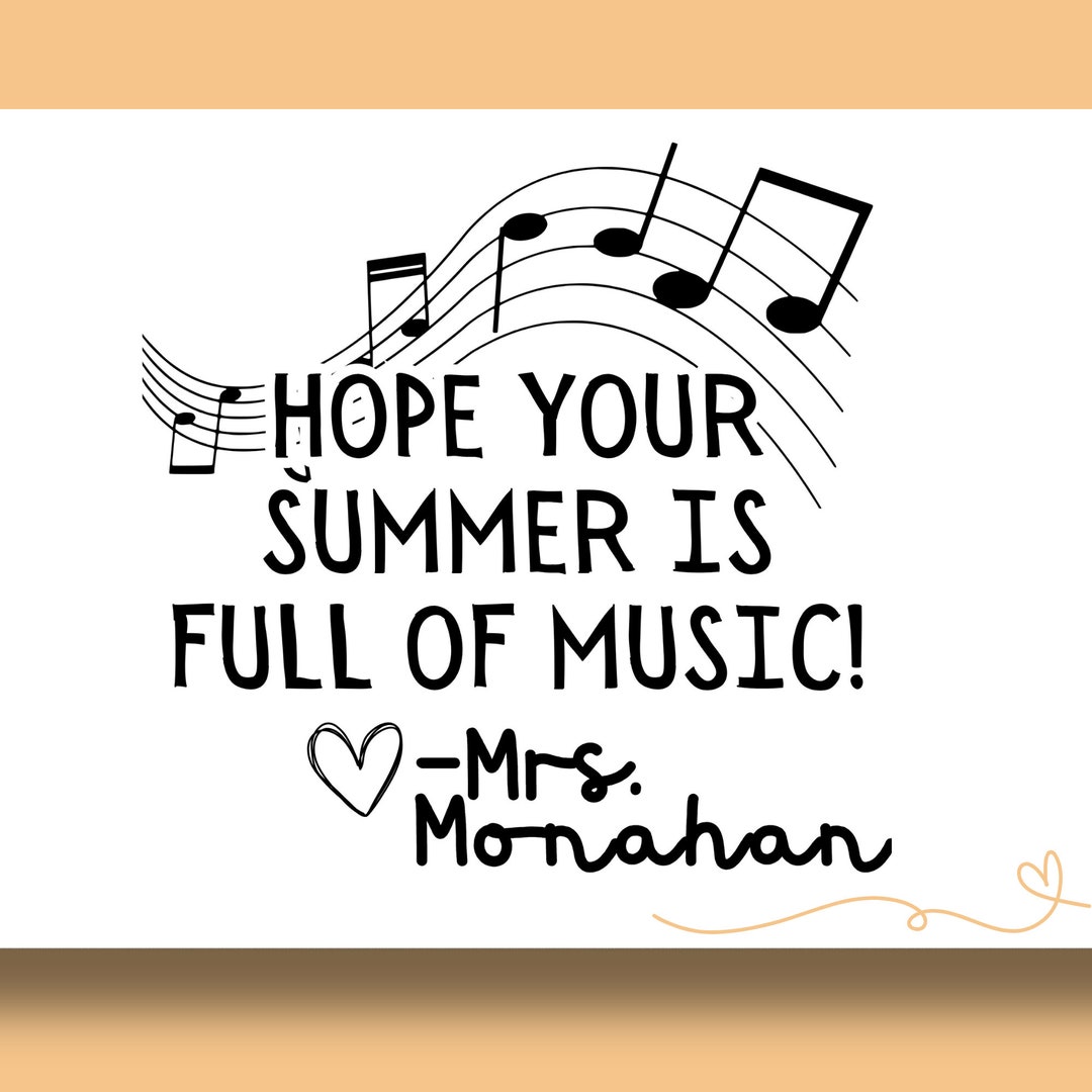 Music Yearbook Stamp | Self Inking | Custom - Etsy