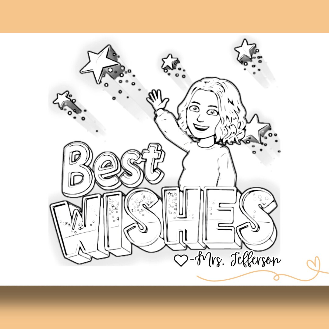 Bitmoji Teacher Yearbook Stamp | Self Inking | Custom - Etsy