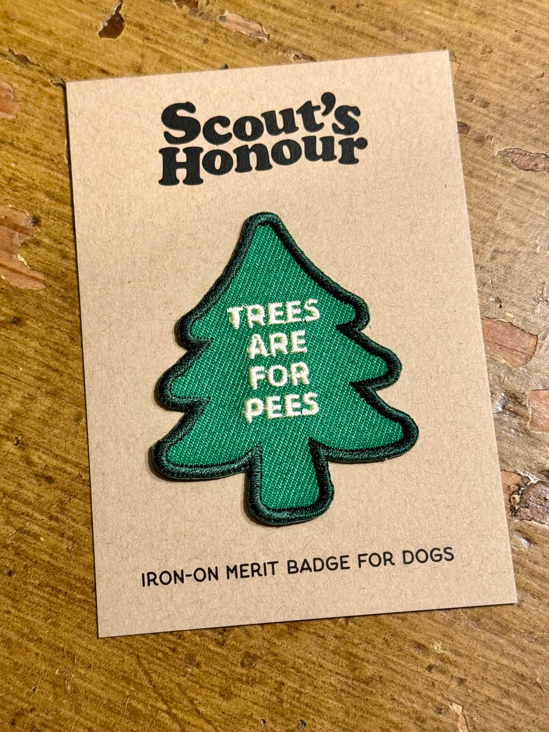 Scout’s Honour Embroidered Iron-on Merit Badge | Trees Are for Pees - Etsy