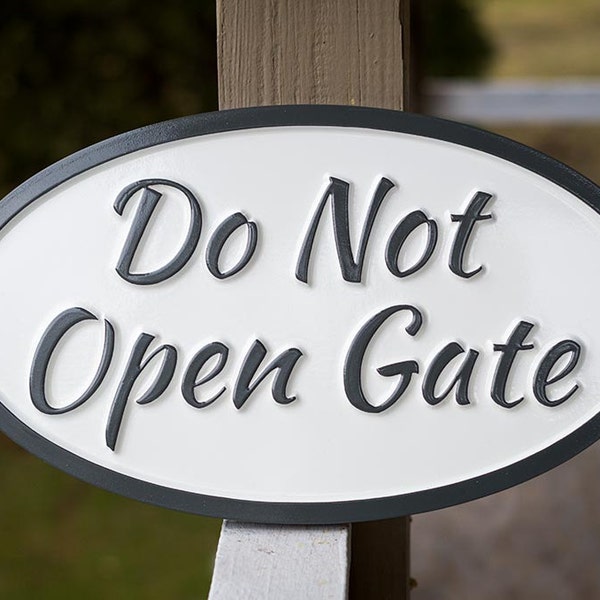 Do Not Open Gate Sign - Etsy