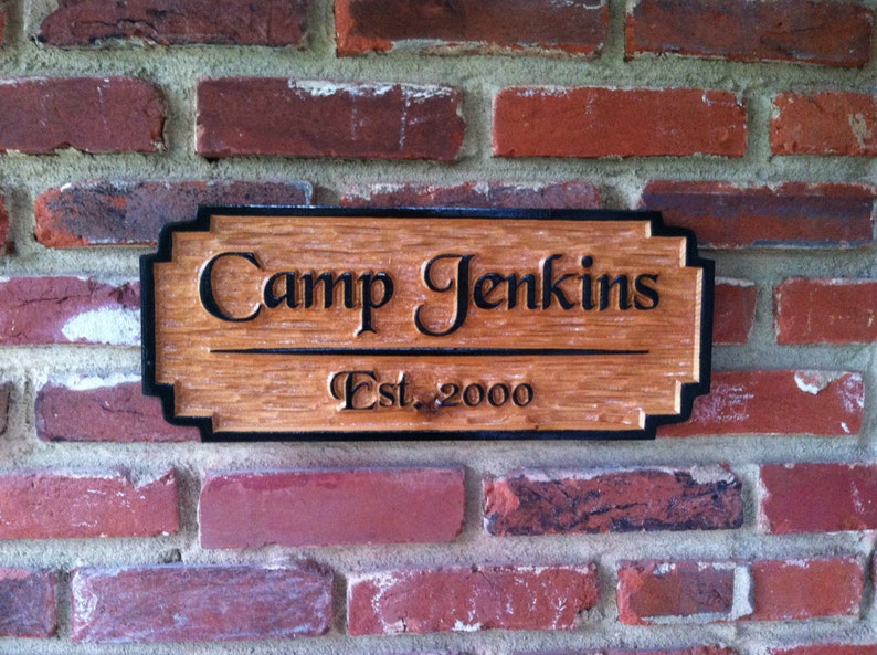 Add Your Wording Cedar Carve Building Marker Sign Made to - Etsy