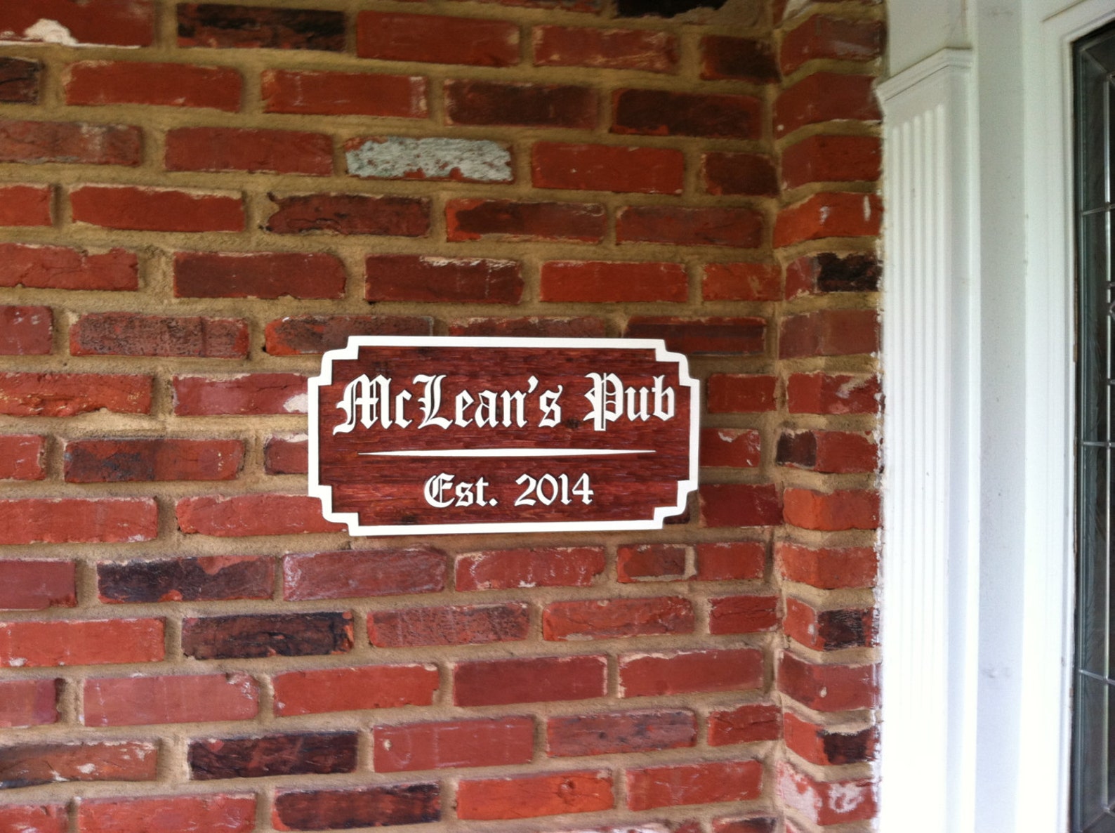 Personalized Old English Bar / Pub Sign - Custom Cedar Signs ...