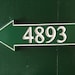 Custom Carved Arrow Shaped House Number Sign Pointing Up - Etsy