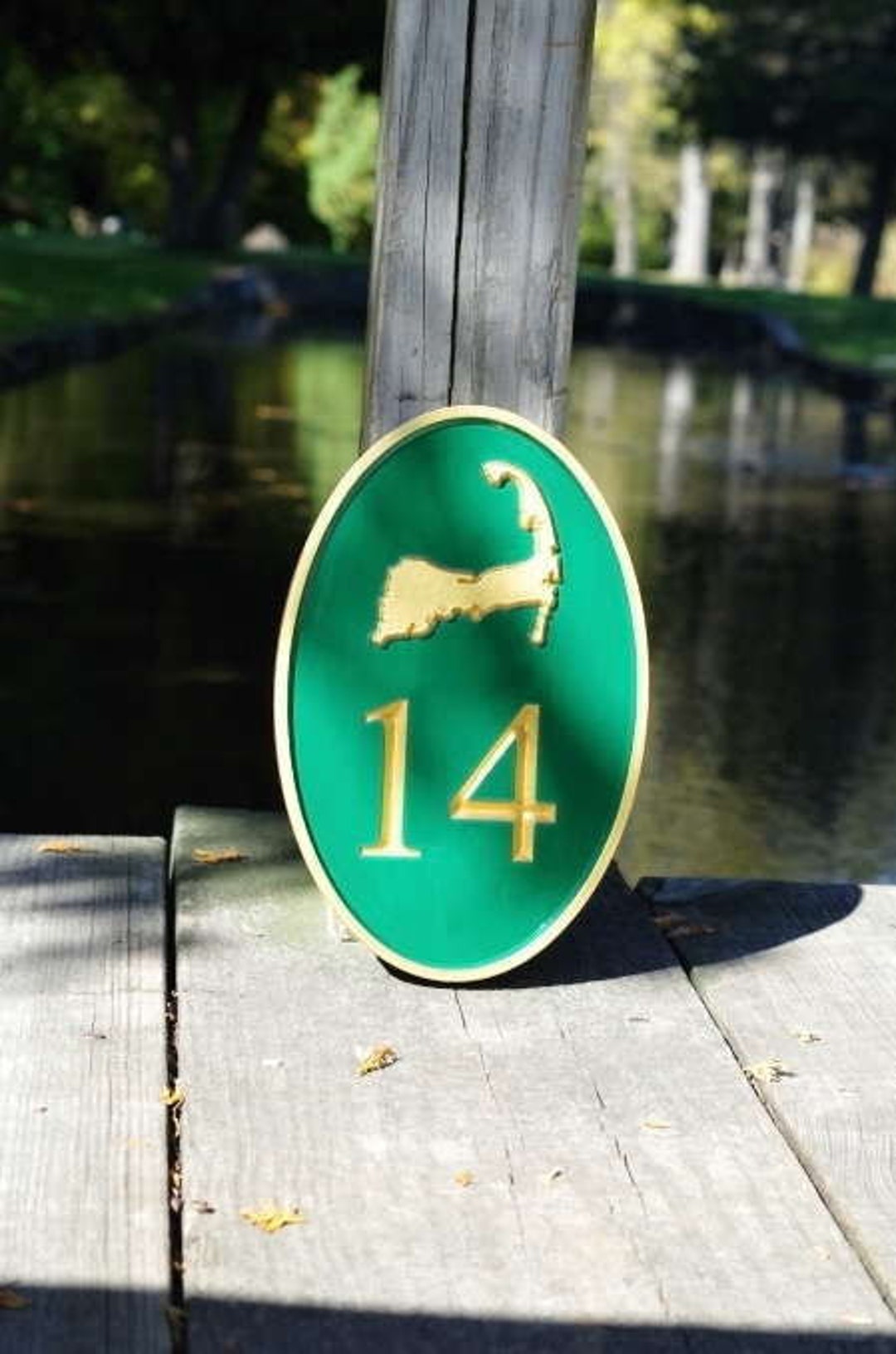 Carved Street Address Plaque / House Number With Cape Cod or Other ...