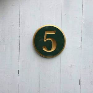Custom Round Street Number Plaque- Circular House Marker Signs (A180 ...