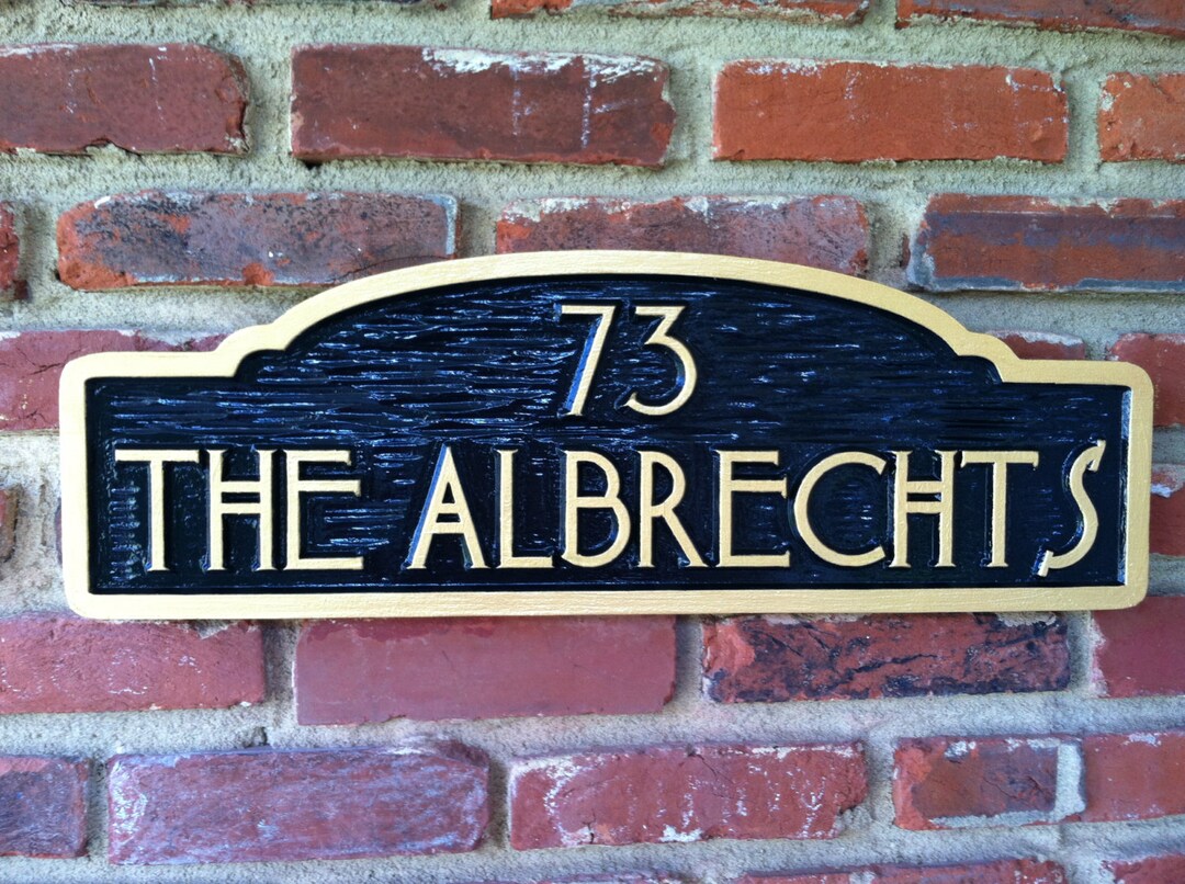 Unique Custom Signs - House Number Signs - Custom Carved Address/last ...