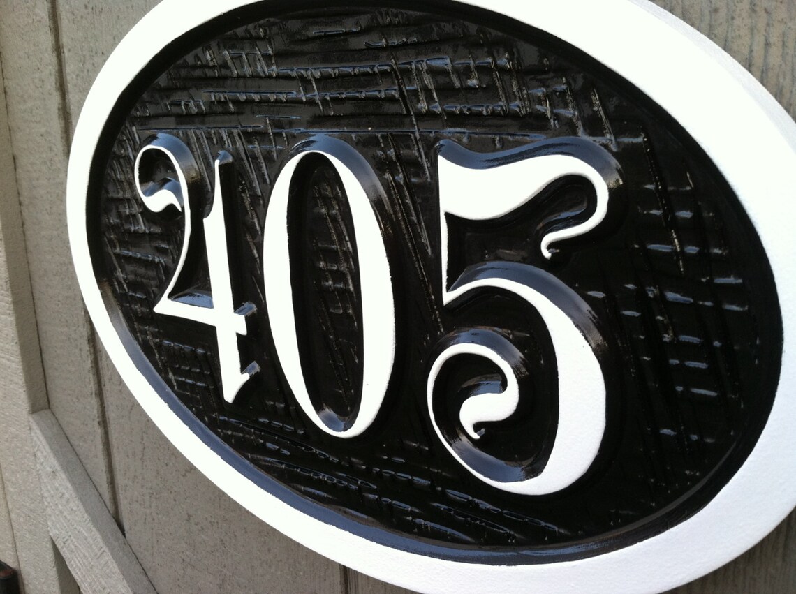 Made to Order Custom Carved Street Address Sign / House Marker - Etsy