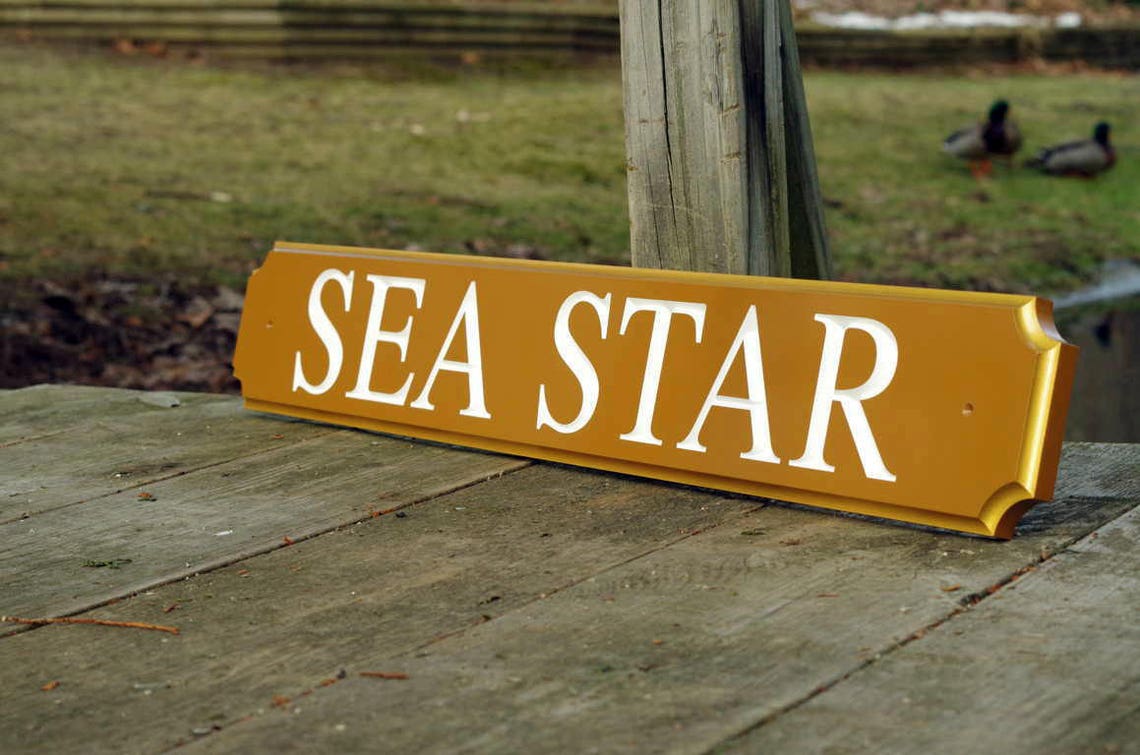 Carved Quarterboard Sign - Customize With Your Name and Color (Q63) - Etsy