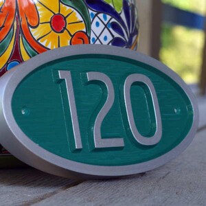 Custom Carved House Number / Street Address Sign - Mid Century Modern ...