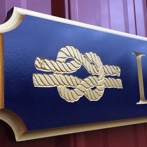 Custom Engraved Quarterboard Sign With Seal or Other Emblem - Add Your ...
