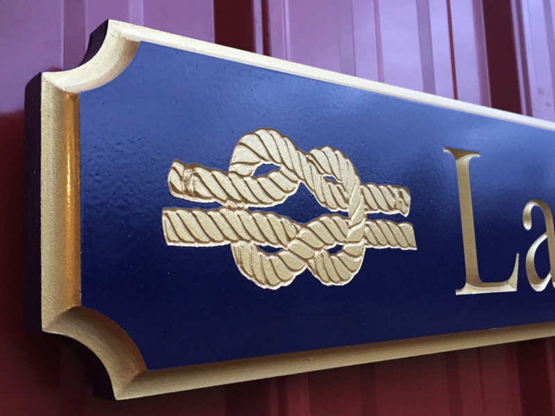 Custom Engraved Quarterboard Sign With Seal or Other Emblem | Etsy