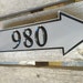 Custom Carved Arrow Shaped House Number Sign Pointing Left or - Etsy
